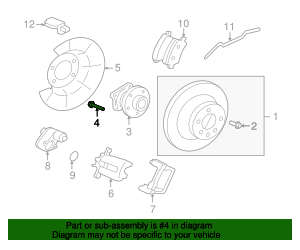 2008-2017 Volvo Hub & Bearing Bolt 30723294 | TascaParts.com