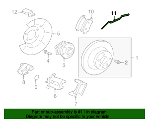 32246096 - Brake Hydraulic Hose - 2008-2018 Volvo | Volvo OEM Parts Direct