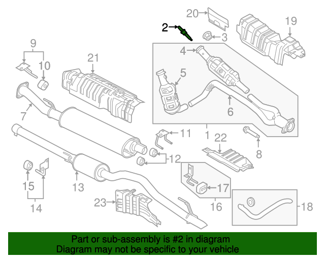 Genuine OEM Ford Part - Catalytic Converter Stud W716963-S900 | Genuine ...