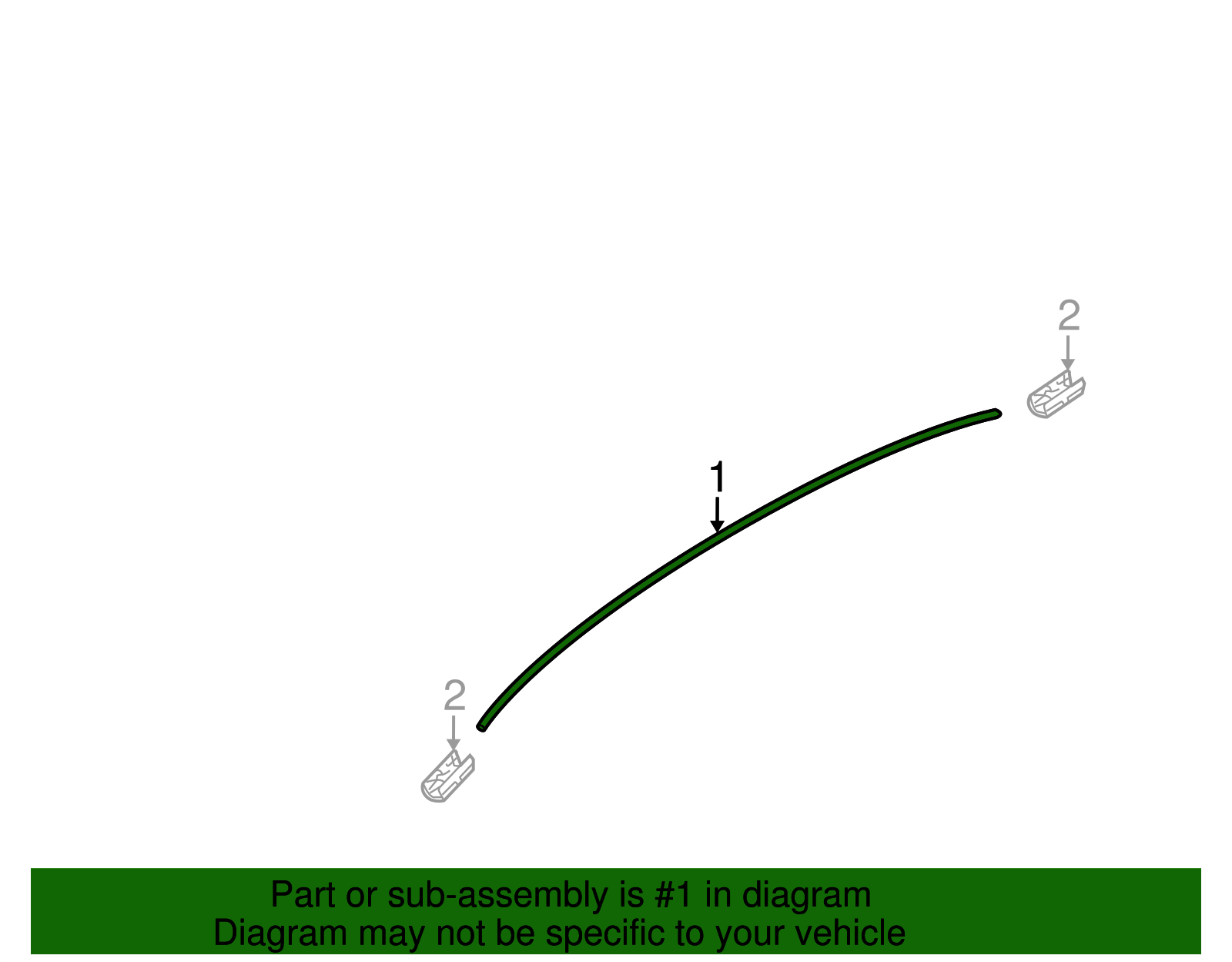 73853-3AW0A - High-Quality Roof Drip Molding for 2012-2018 Nissan Versa ...