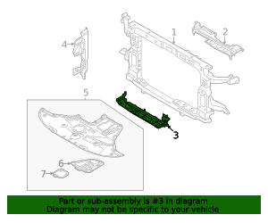 2021 Hyundai Santa Fe Lower Deflector 29150-CL000 | OEM Parts Online