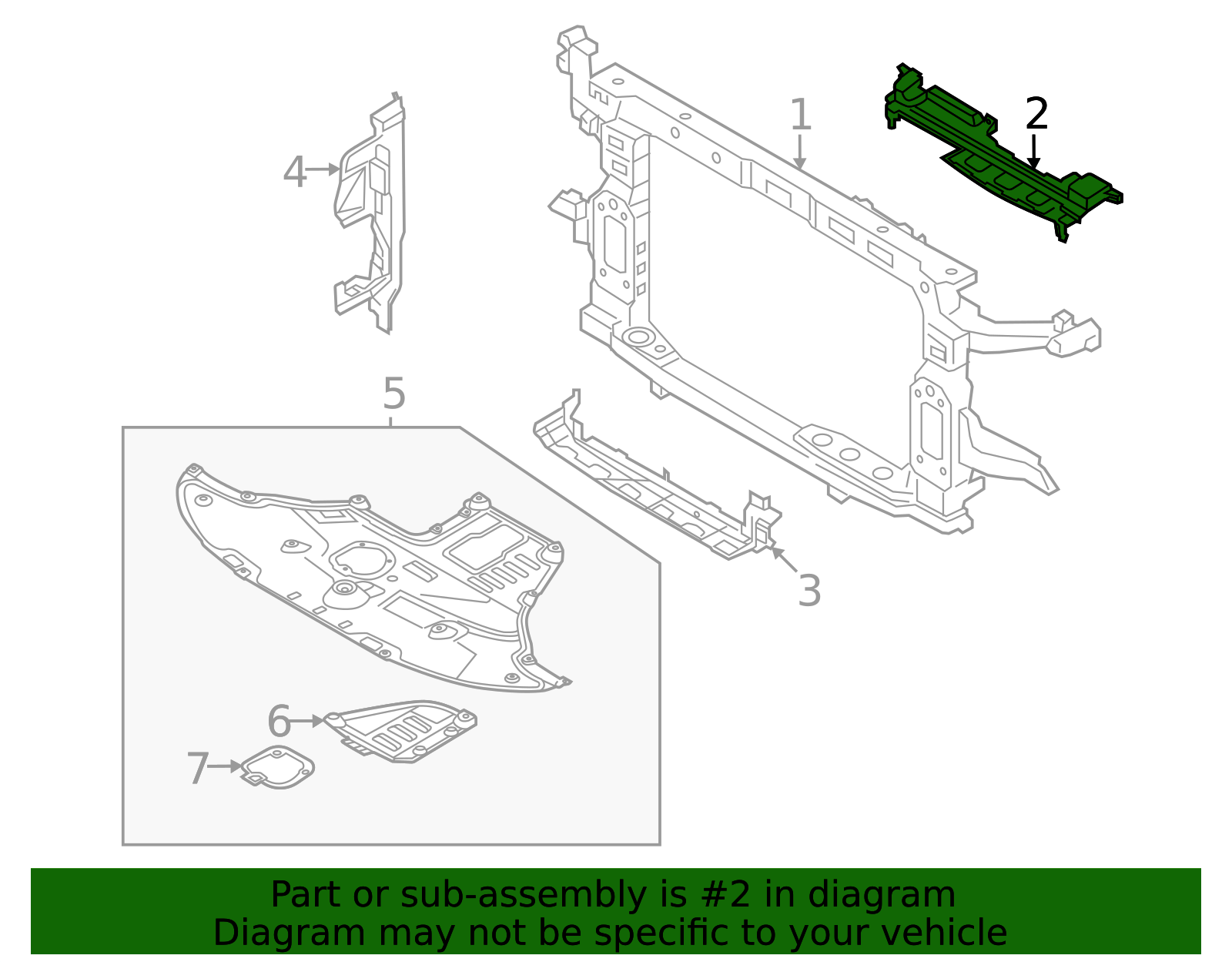 2021-2023 Hyundai Santa Fe Air Guide 29135-CL000 | Hyundai Wholesale Direct