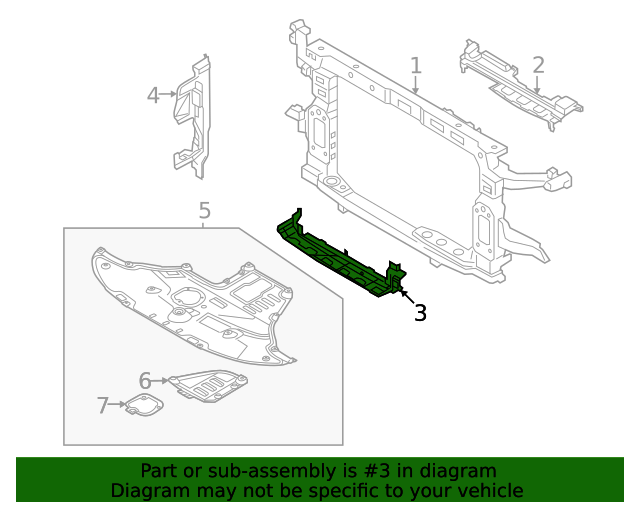 2021 Hyundai Santa Fe Lower Deflector 29150-CL000 | OEM Parts Online