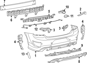 2015-2023 Dodge Charger Rear Valance 68225383AB | Mopar Parts Canada