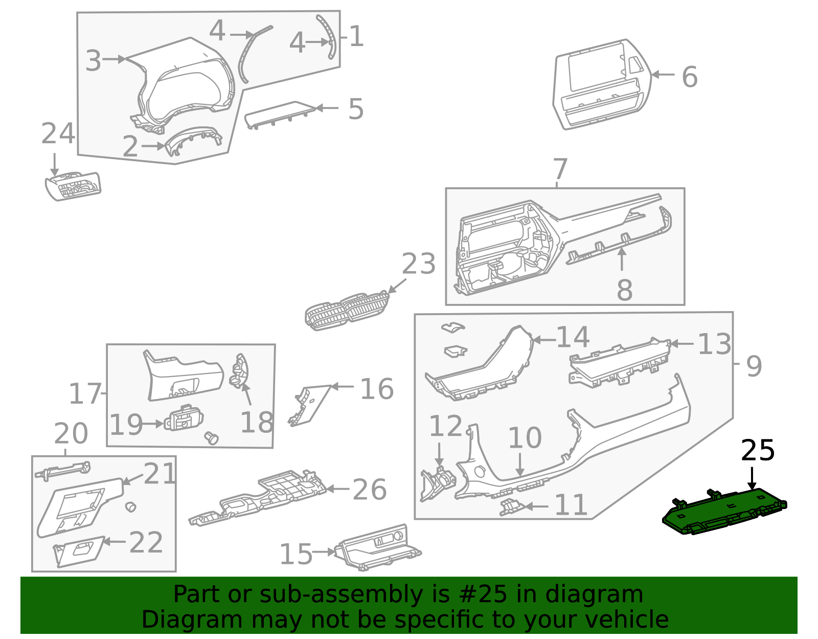 2020-2024 Toyota Highlander Under Cover 55607-0E130 | Toyota Parts Center