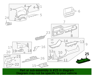 2020-2024 Toyota Highlander Under Cover 55607-0E130 | Toyota Parts Center
