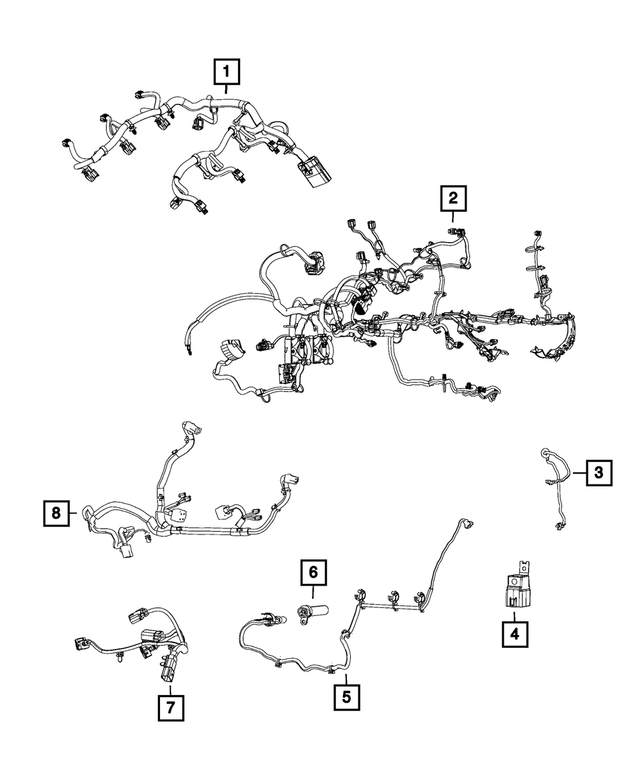 2021-2023 Ram Radiator Fan Wiring 68478901AB | Mopar Factory Parts