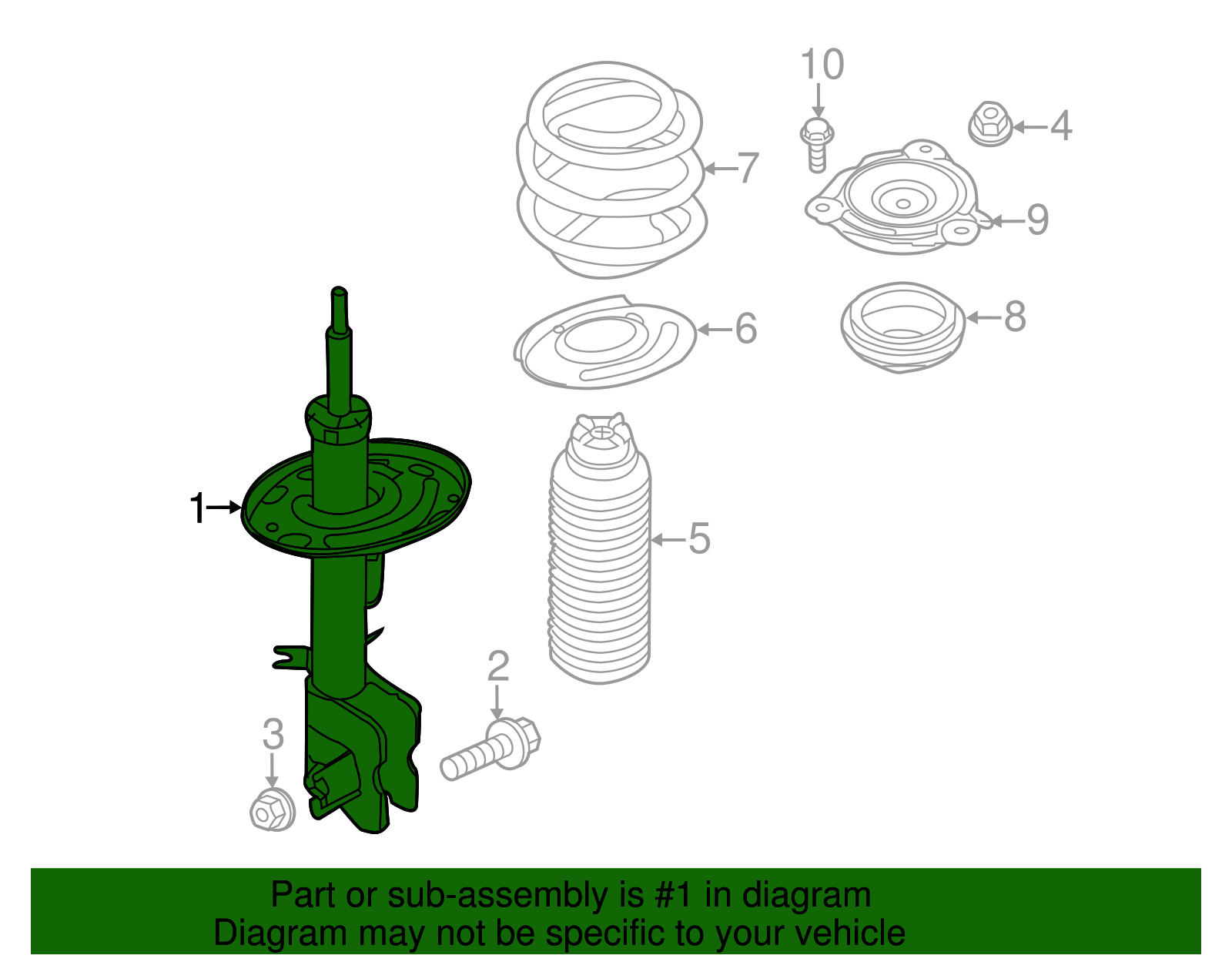 E6C00-9NF0KNW - Value Advantage™ COMPLETE STRUT ASSY WITH SPRING / MT ...