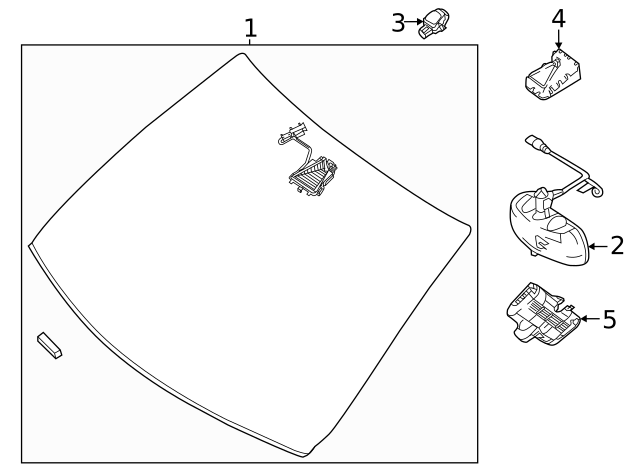 2539008007 - Rain Sensor 2020 Mercedes-Benz | Mercedes-Benz USA Parts