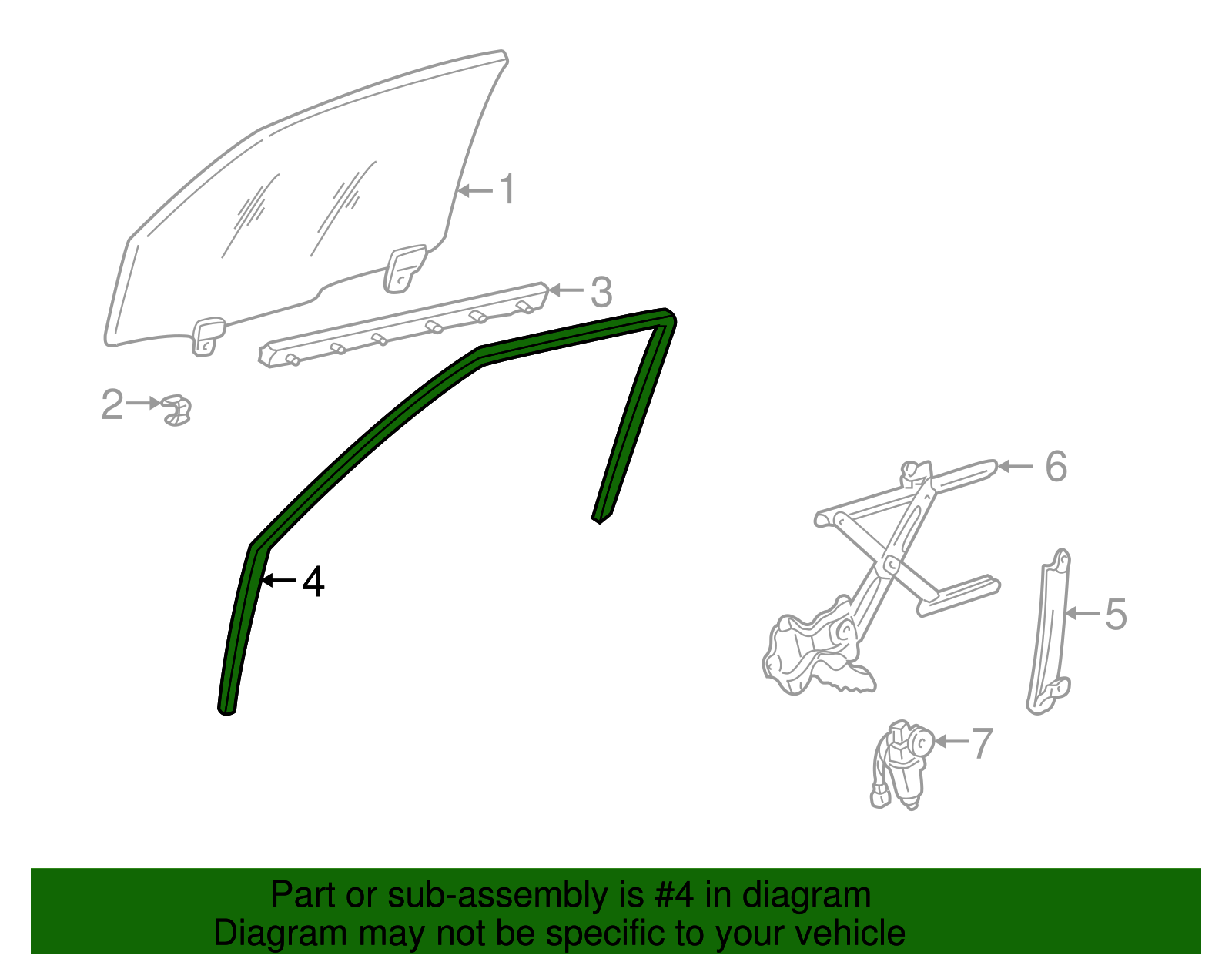 1998-2007 Toyota Land Cruiser Run Channel 68151-60032 | Toyota Parts Center