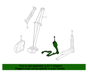 88840-3N510-RY - Seat Belt Receptacle 2011-2016 Hyundai Equus ...