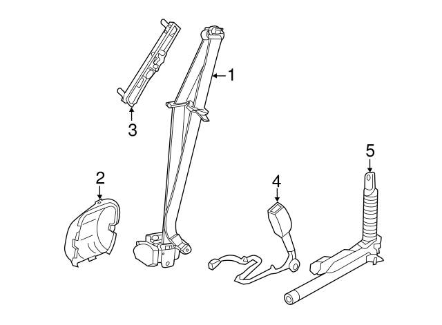 88840-3N510-RY - Seat Belt Receptacle 2011-2016 Hyundai Equus ...