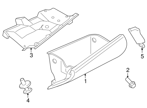 Glove Box for 2014 Mitsubishi Lancer | Auto Parts
