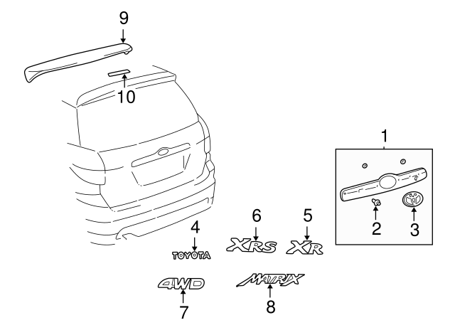 2000-2013 Toyota Trim Bezel Clip 76817-12050 | Toyota Parts Center