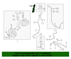 2012-2021 Nissan Reservoir Bracket 49190-1PE0A | Ziegler Nissan of ...