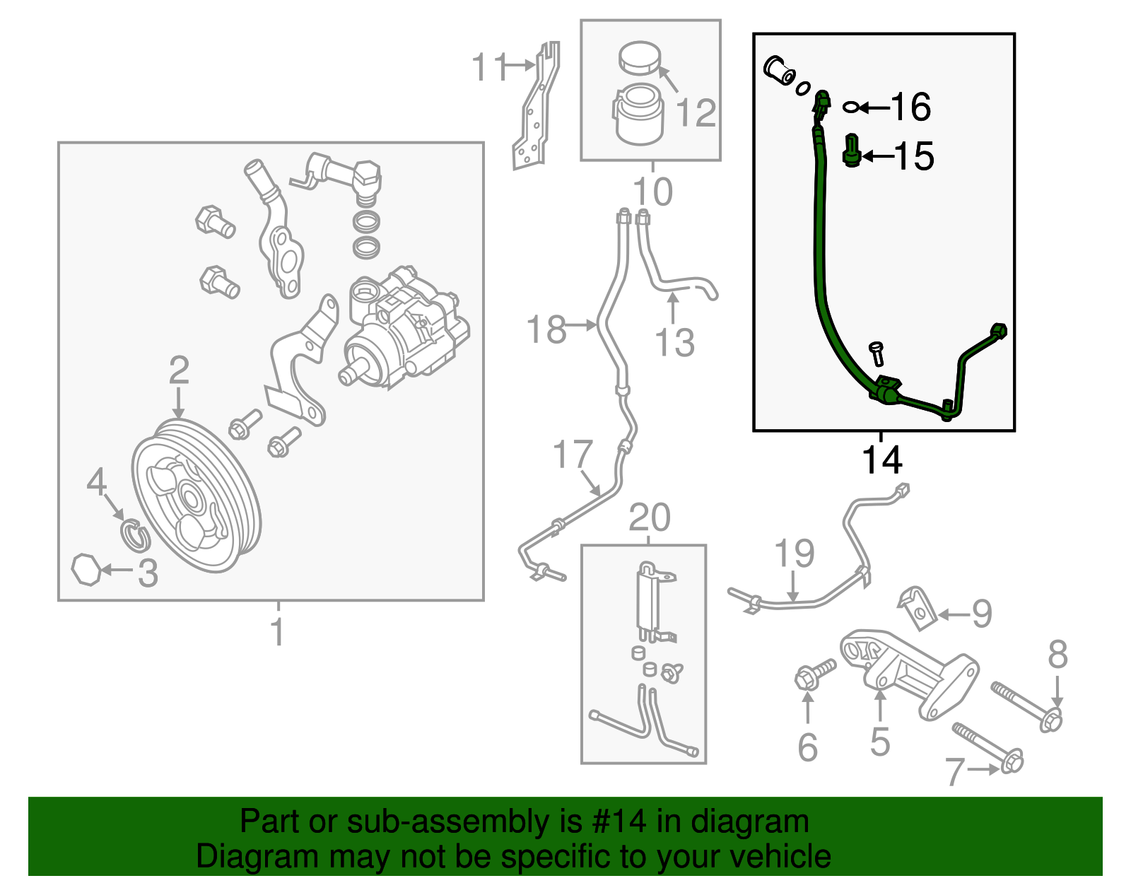 49720-1PE0A - Pressure Hose - 2012-2019 Nissan | Conicelli Nissan