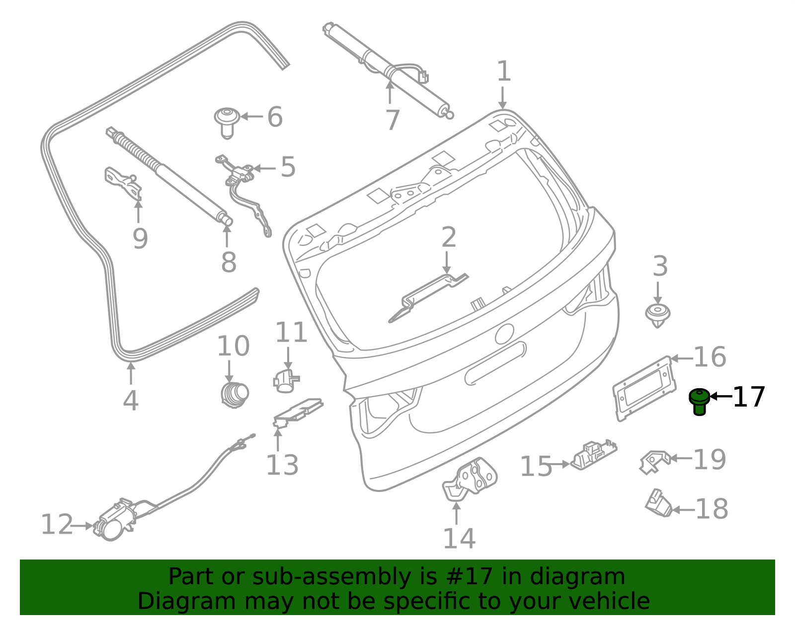 2008-2025 BMW Bmw Oem License Plate Screw 07-14-6-959-895 | OEM Parts ...