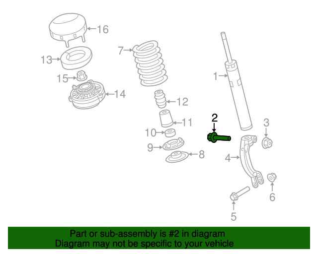 Genuine Audi N-106-883-01 | Fork Bolt | FREE Shipping on Most Orders ...