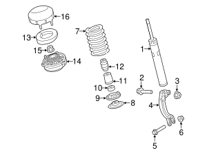 8W0-413-031-AA - Suspension Shock Absorber 2017-2024 Audi | AutoNationParts.com