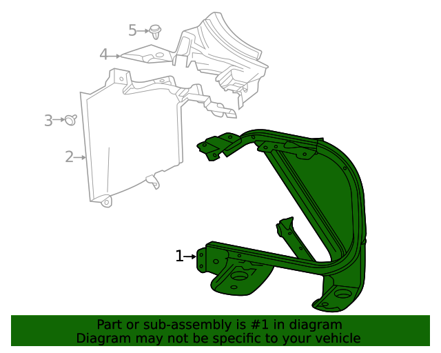 2020-2024 Chevrolet Corvette Brace 85544894 GM | GMPartsDirect.com