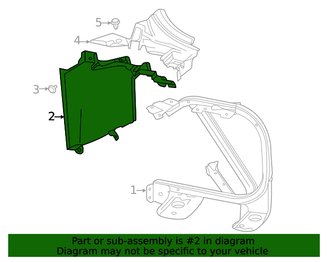 2020-2023 Chevrolet Corvette Passenger Side Auxiliary Radiator Front ...
