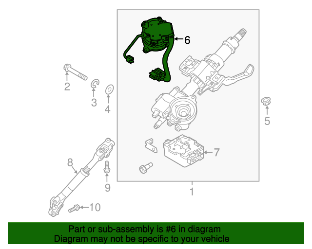 56330-H8000 - Adjust Motor 2018-2023 Kia Rio | Kia.Parts Store