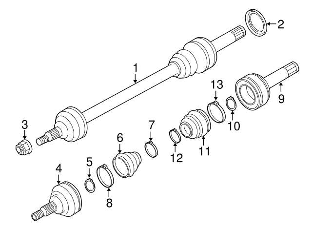 2010-2016 Porsche Panamera Cv Axle Assembly 970-332-024-21 | Gaudin ...