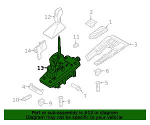 2015-2022 Porsche Macan Gear Shift Assembly 95B-713-059-B | Gaudin Porsche Parts