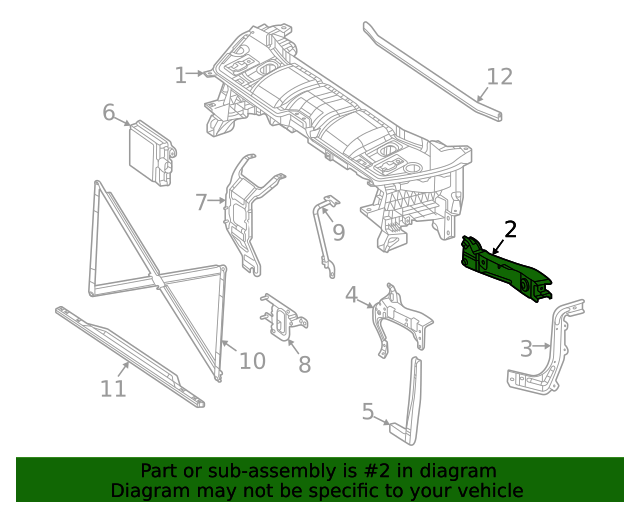 2020-2023 Mercedes-Benz Headlamp Bracket 167-620-16-01 | MB OEM Parts