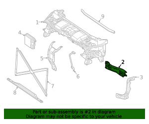 Genuine OEM Headlamp Bracket Part# 1676201401 Fits 2020-2021 Mercedes ...
