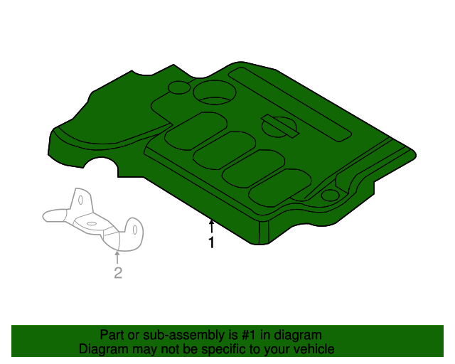 2013-2018 Nissan Altima Engine Cover 14041-3TA1A | Nissan Parts Store