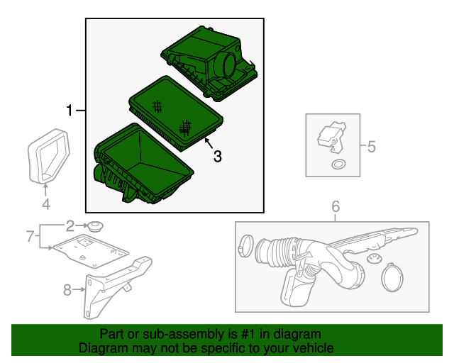 2011-2016 GM Air Cleaner 22844820 GM | GMPartsDirect.com