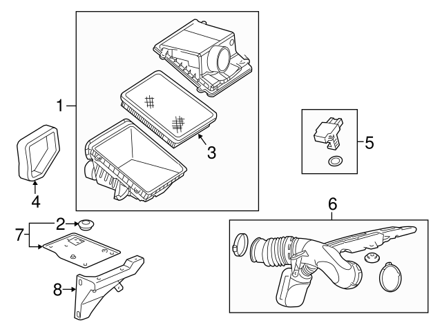 20872169 - Air Cleaner Outlet Duct 2011-2015 GM | GM Parts Warehouse