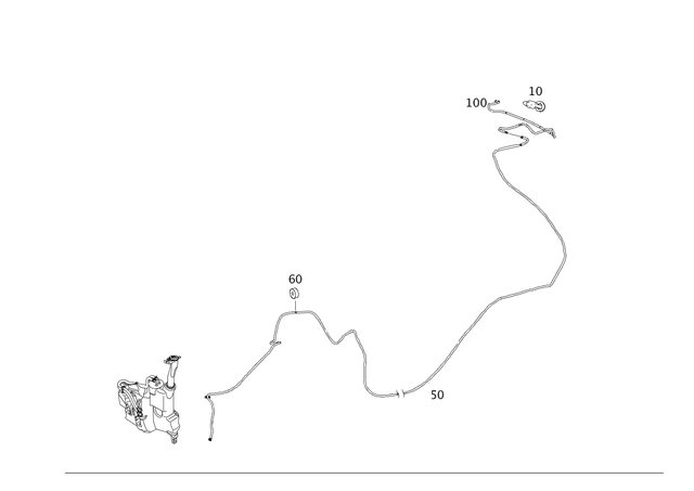 164-860-04-47 - Nozzle, Windshield Wshr Syst 2003-2012 Mercedes-Benz ...