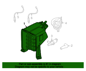 2007-2010 Volkswagen Touareg Vapor Canister 7L0-201-801-AA | OEM Parts ...