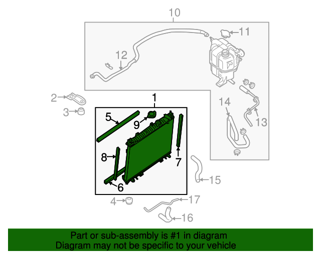 21460-9CA2E | Nissan Radiator Assy - Genuine OEM | 214609CA2E | Nissan ...