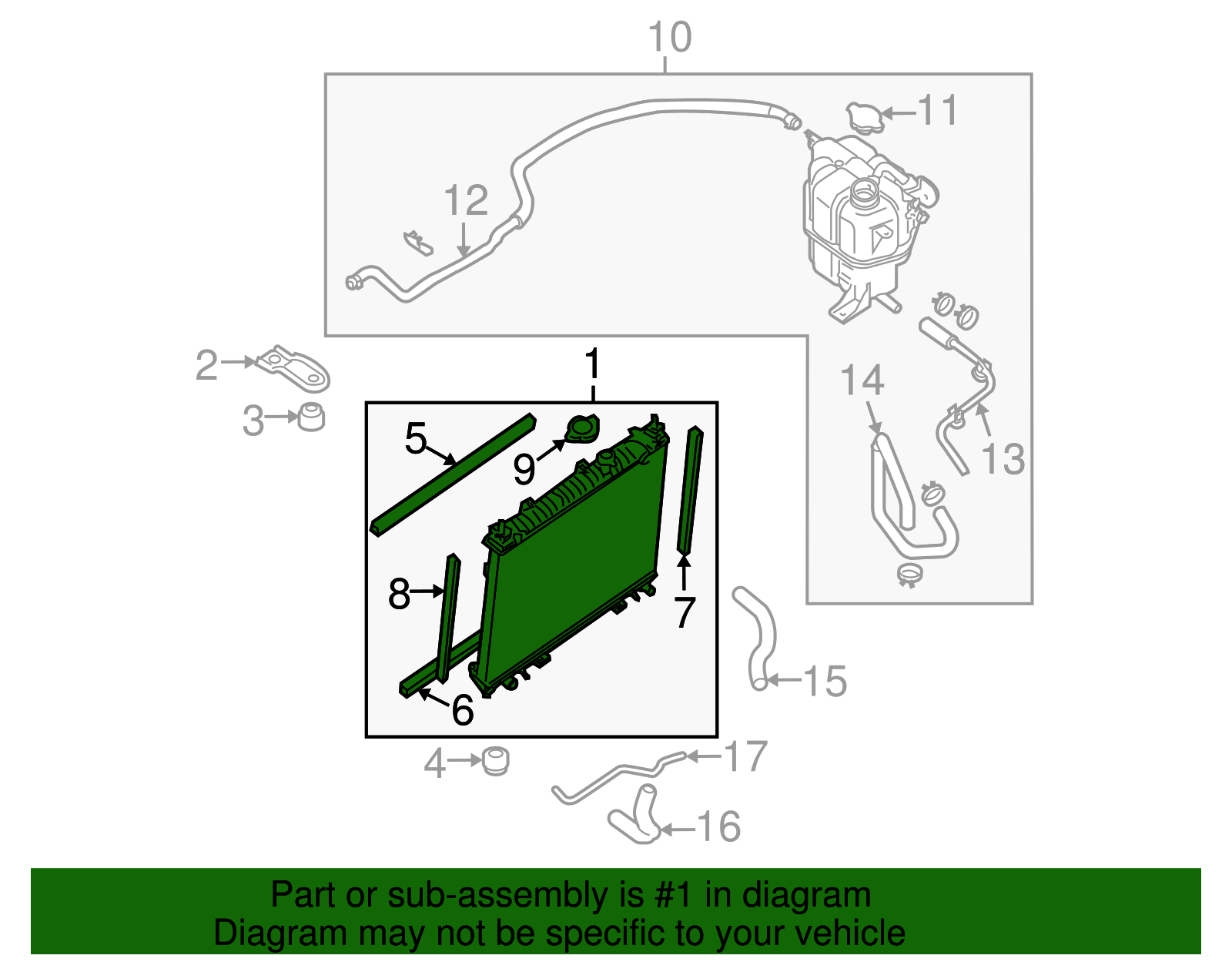2005-2019 Nissan Radiator Assembly 21460-9CA0E | Nissan Parts Central