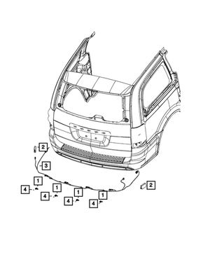 2013-2020 Mopar Rear Fascia Wiring 68369980AA | Mopar eStore