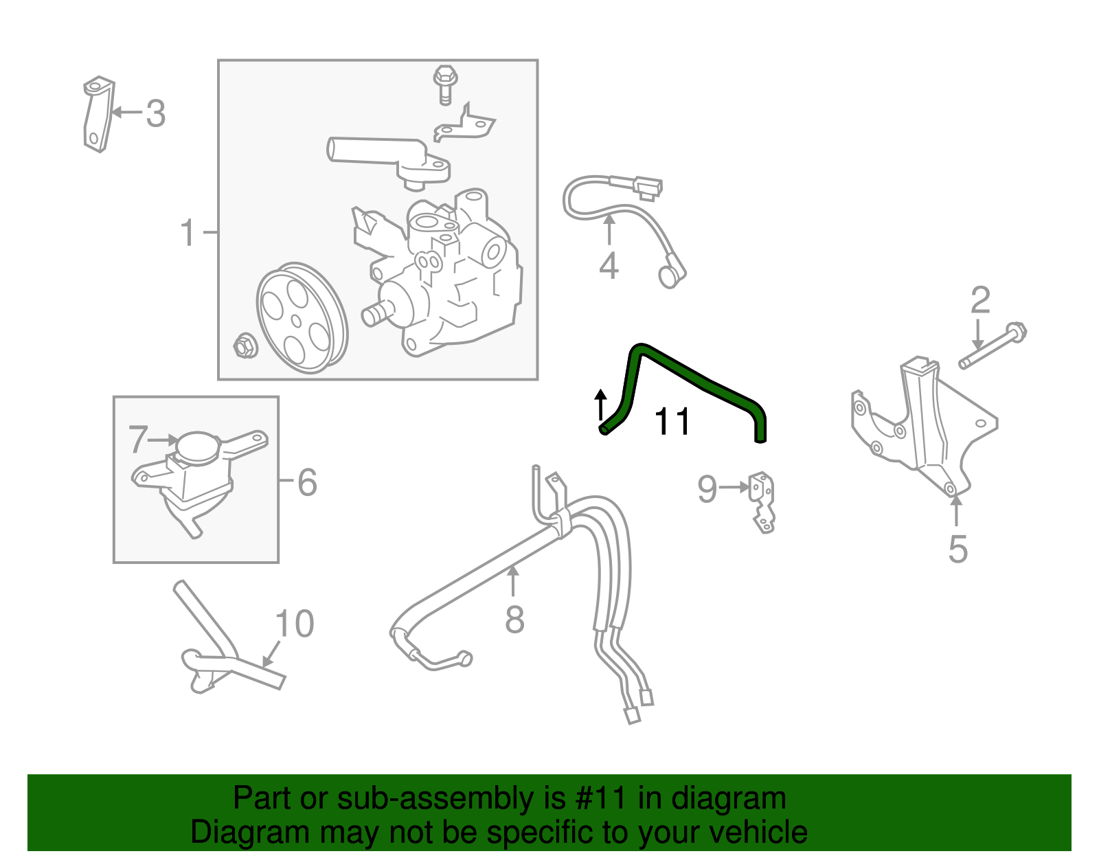 2008-2021 Subaru Return Hose 34611AG211 | Subaru Parts Store
