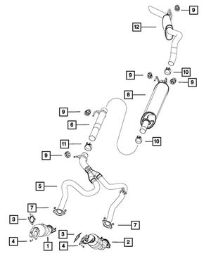 2013-2022 Ram Exhaust Extension Pipe 68164605AA | Mopar eStore