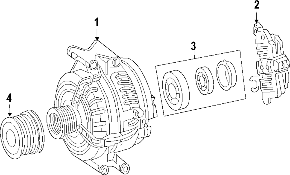 004-154-25-06 - Voltage Regulator 2010-2018 Mercedes-Benz | Mercedes-Benz USA Parts