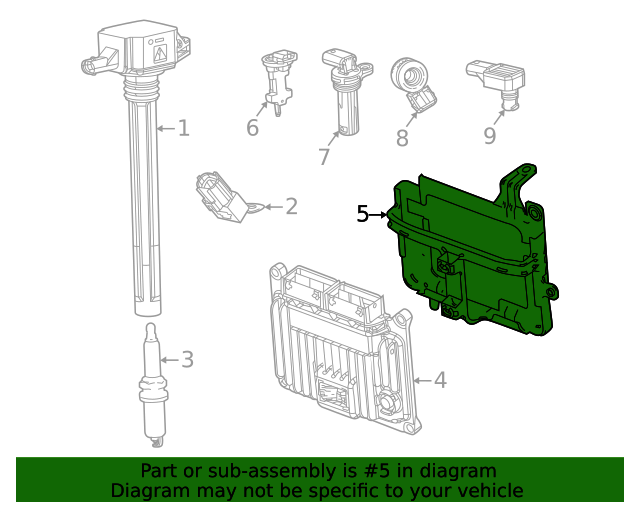 2021-2023 Jeep Control Module Bracket 68426482ab | TascaParts.com