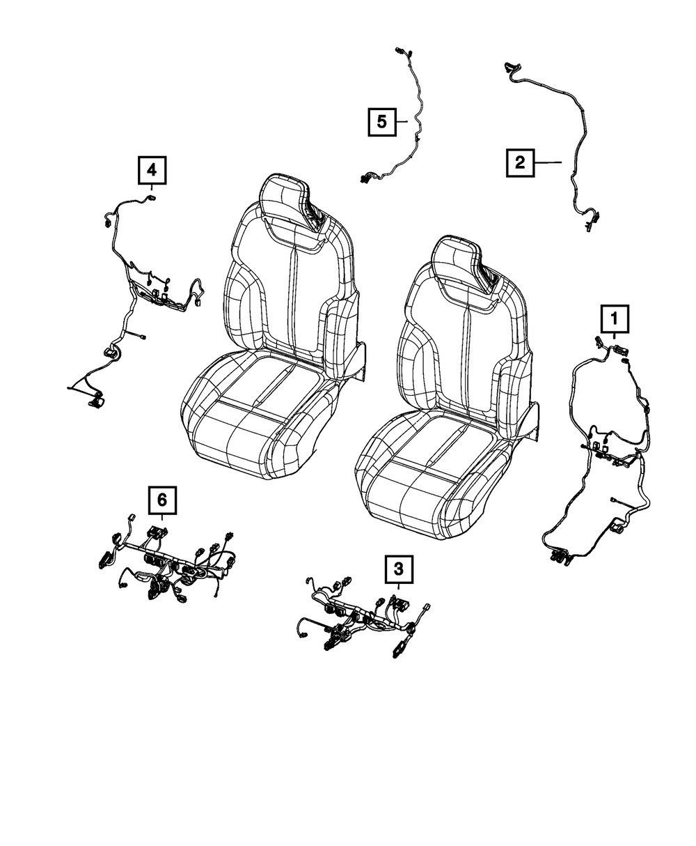 2024 Jeep Seat Back Wiring 68621416AA | My Mopar Parts