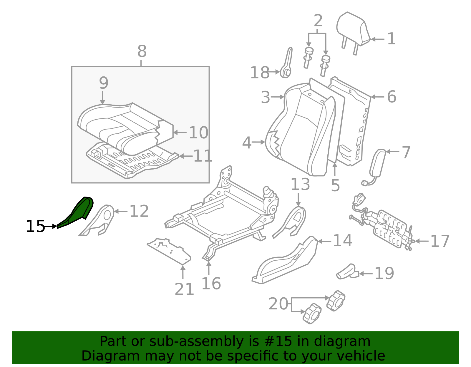 2003-2025 Nissan Inner Finish Panel 87381-CD000 | My Nissan Part