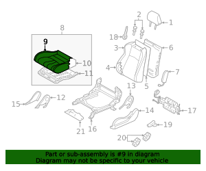 87370-6GC0A - Seat Cover 2017 Nissan 370Z | Nissan Parts & Accessories ...