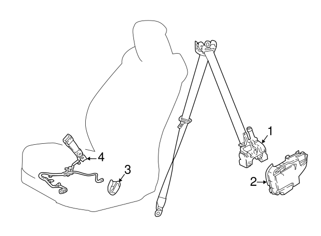 2018-2021 Lexus Retractor Cover 73224-11010 | OEM Parts Online