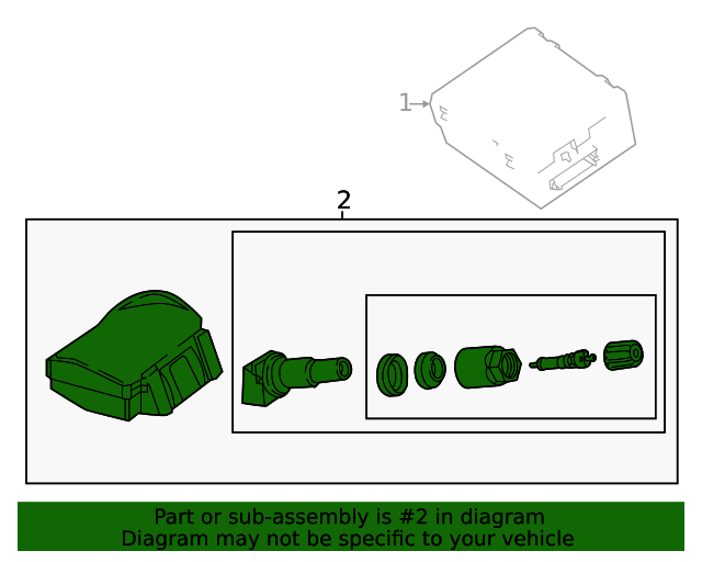 Genuine OEM Tire Pressure Monitoring System (TPMS) Sensor Part ...