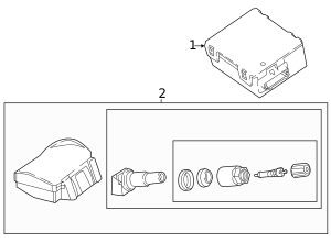 LR156918 - Tire Pressure Monitoring System Sensor 2021-2024 Land Rover ...