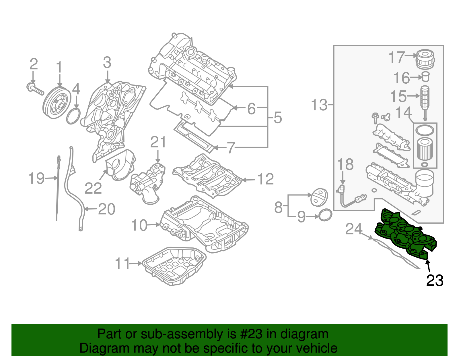28310-3C000 - High-Quality Engine Intake Manifold for 2006-2011 Hyundai ...