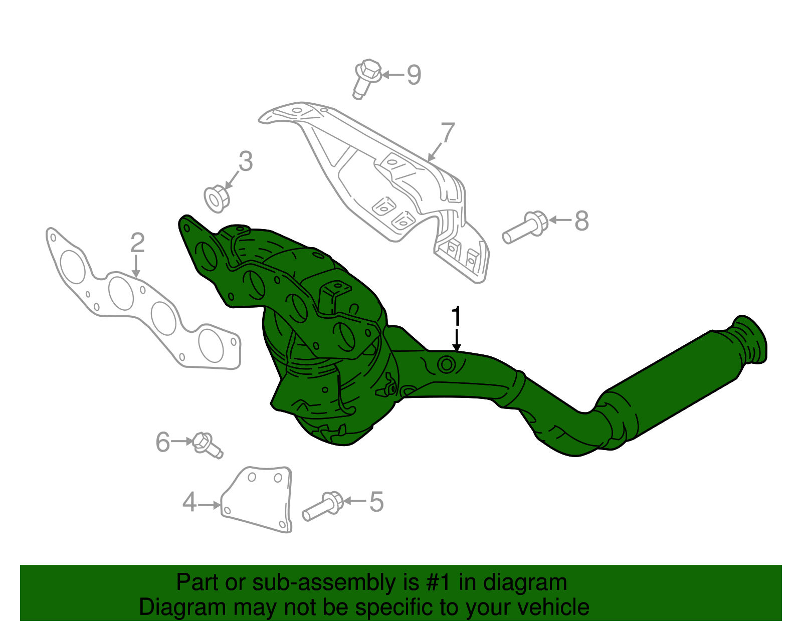 2018-2022 Ford EcoSport Mnfd W/Converter gn1z5g232c | Retail ...